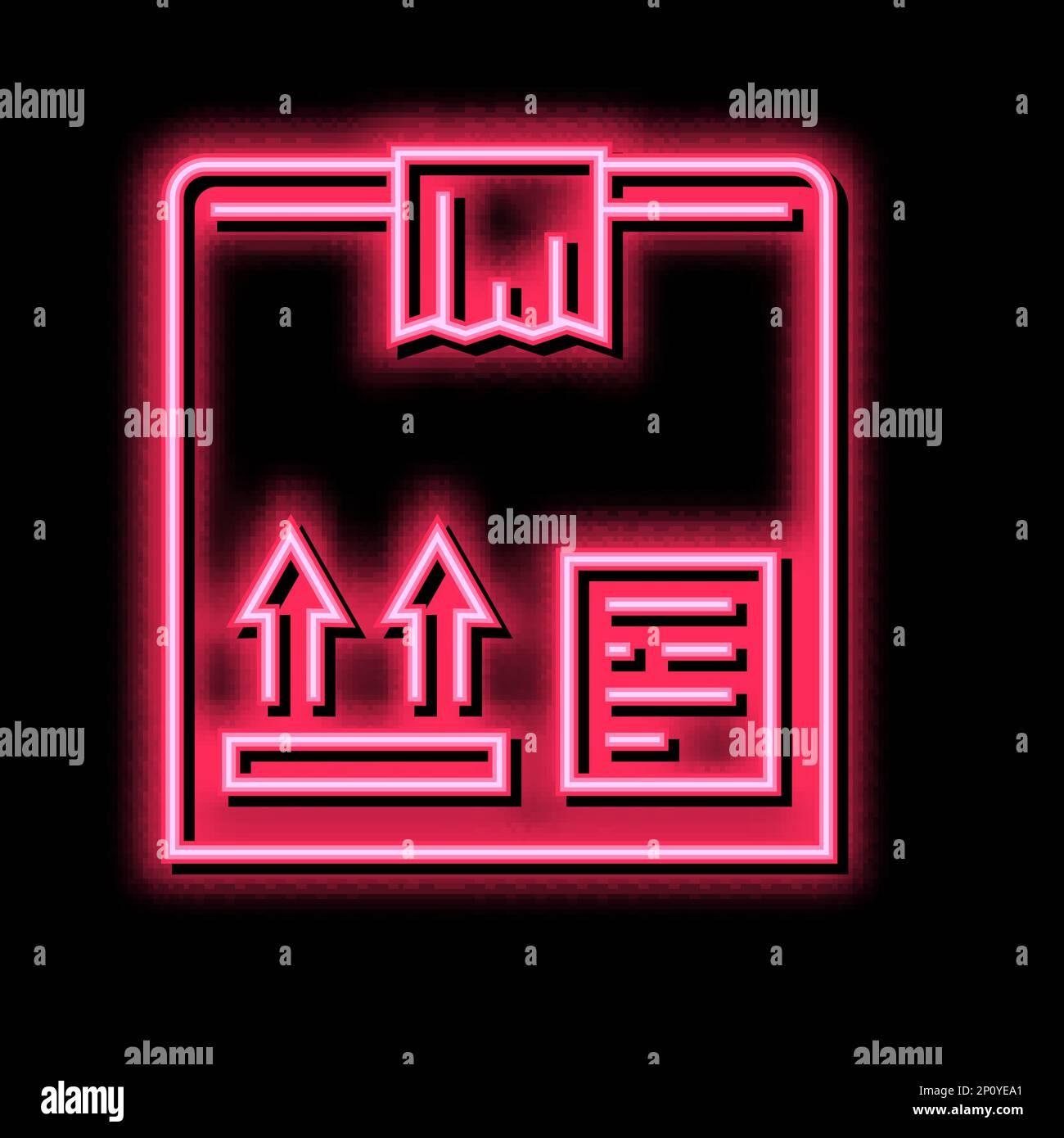 box delivery neon glow icon illustration Stock Vector Image & Art - Alamy