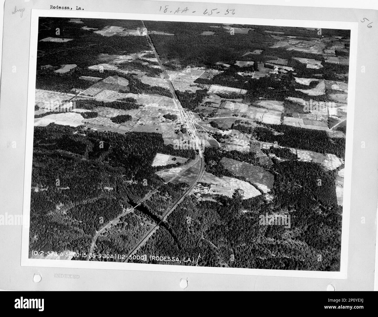 Louisiana - Rodessa, Aerial Photograph Stock Photo - Alamy