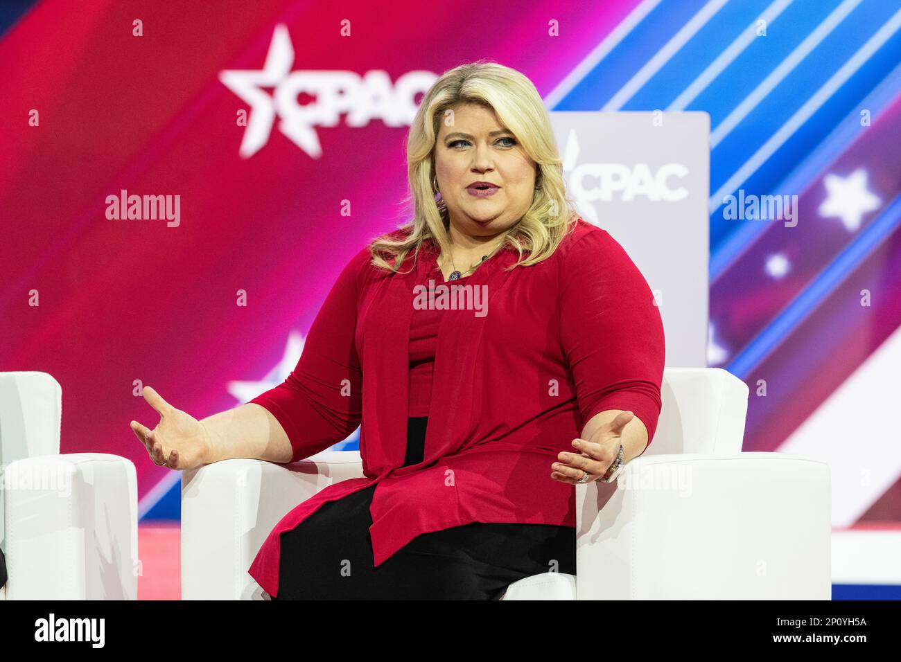 Congresswoman Kat Cammack speaks on the 1st day of CPAC Washington, DC ...