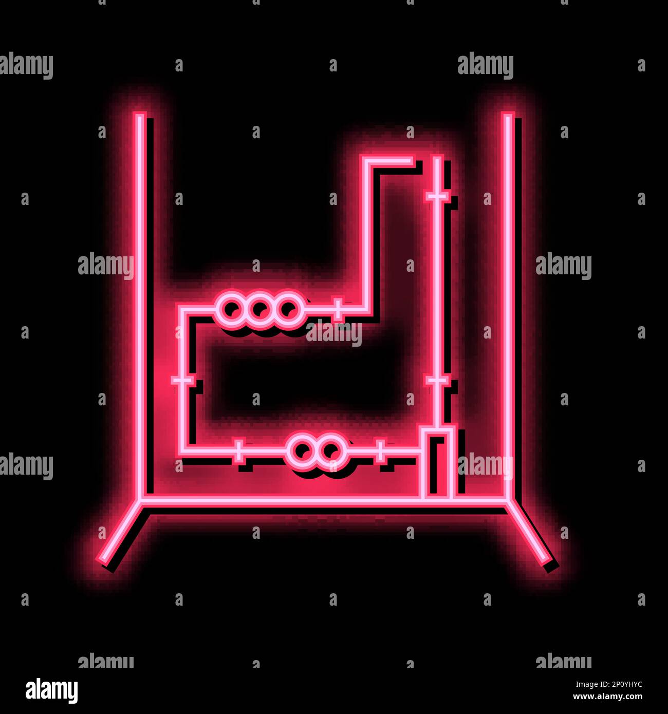 electrical wiring neon glow icon illustration Stock Vector Image & Art ...