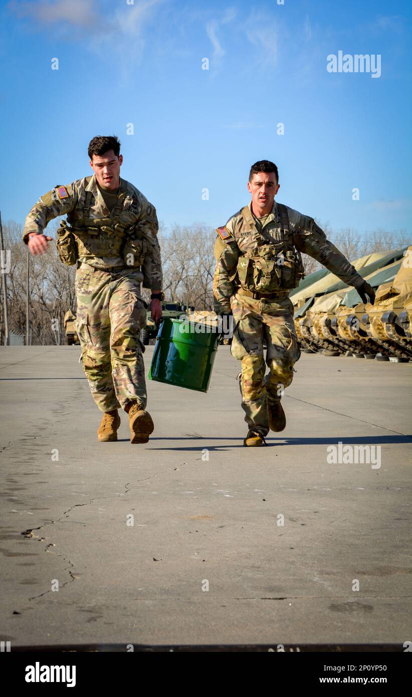 Fort Riley, KAN.- Soldiers stationed at Fort Riley teamed up into teams ...
