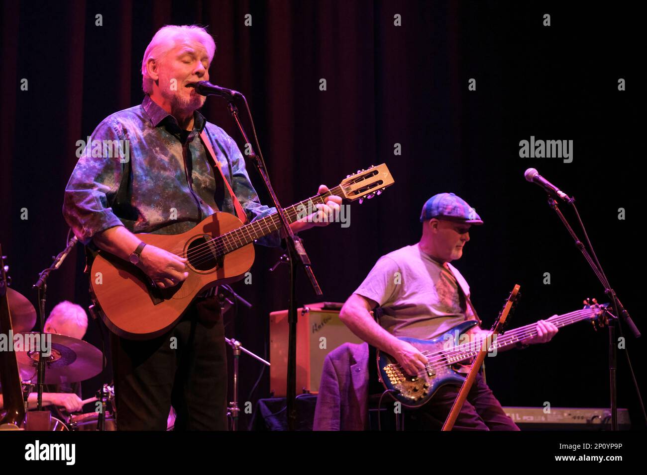 Simon Nicol and Dave Pegg of Fairport Convention performing at the Beck ...