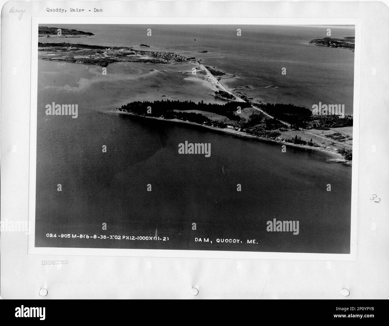 Maine - Quoddy, Aerial Photograph Stock Photo - Alamy