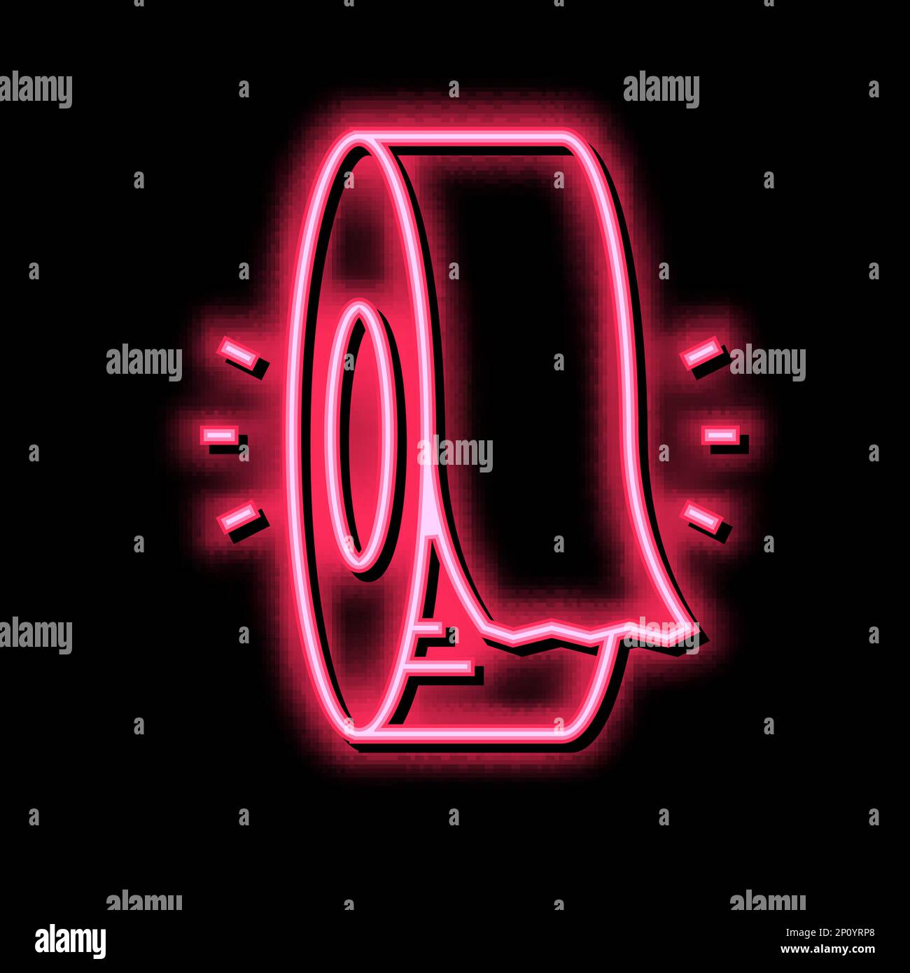 insulation roll neon glow icon illustration Stock Vector Image & Art ...