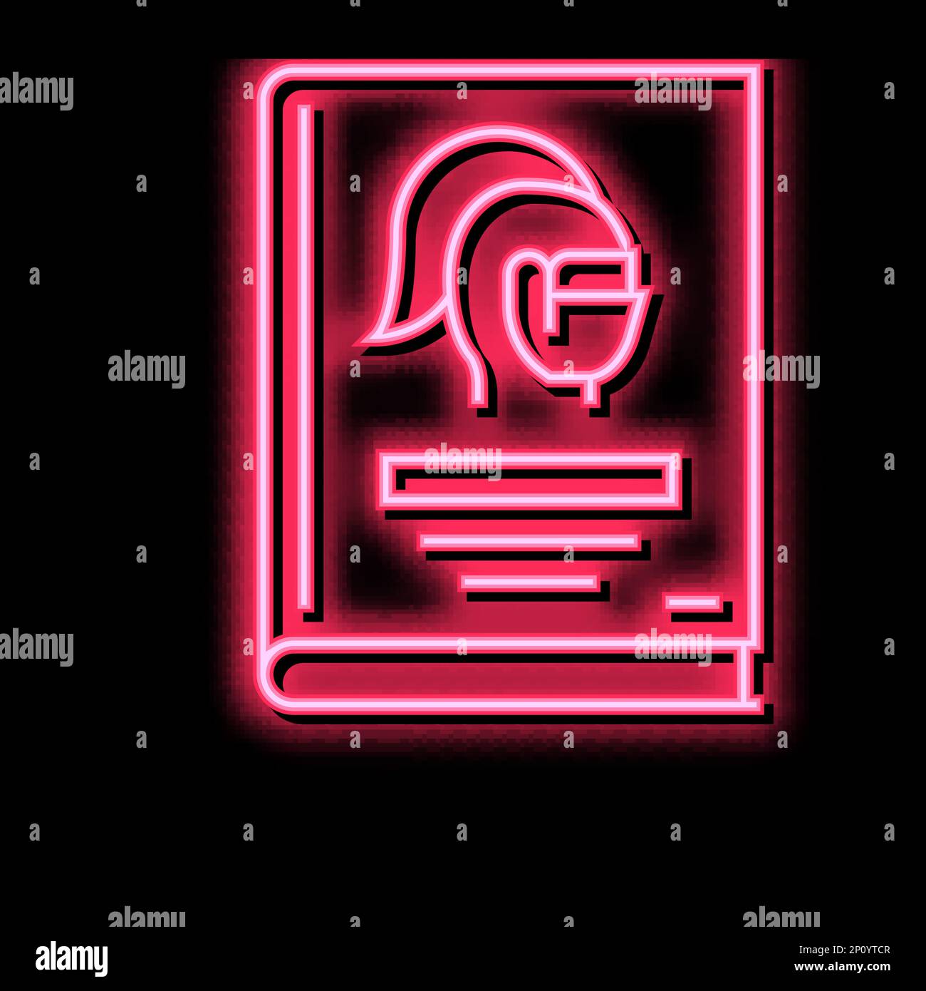 Historical Genre Neon Glow Icon Illustration Stock Vector Image And Art