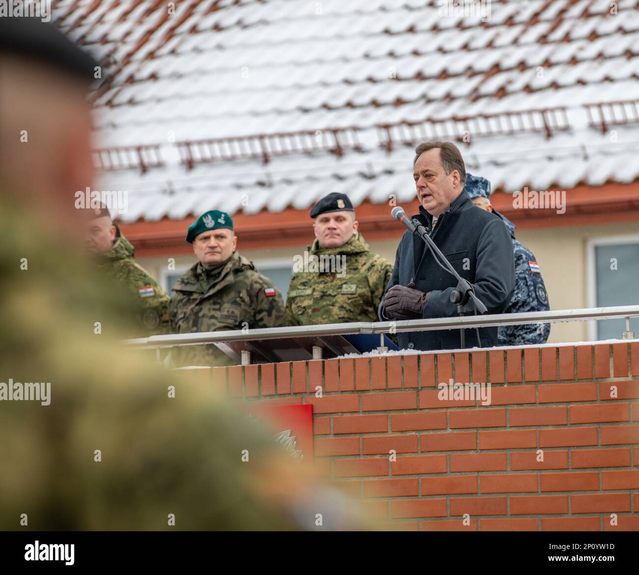 Tomislav Vidosevic, Ambassador of the Republic of Croatia, delivers a ...