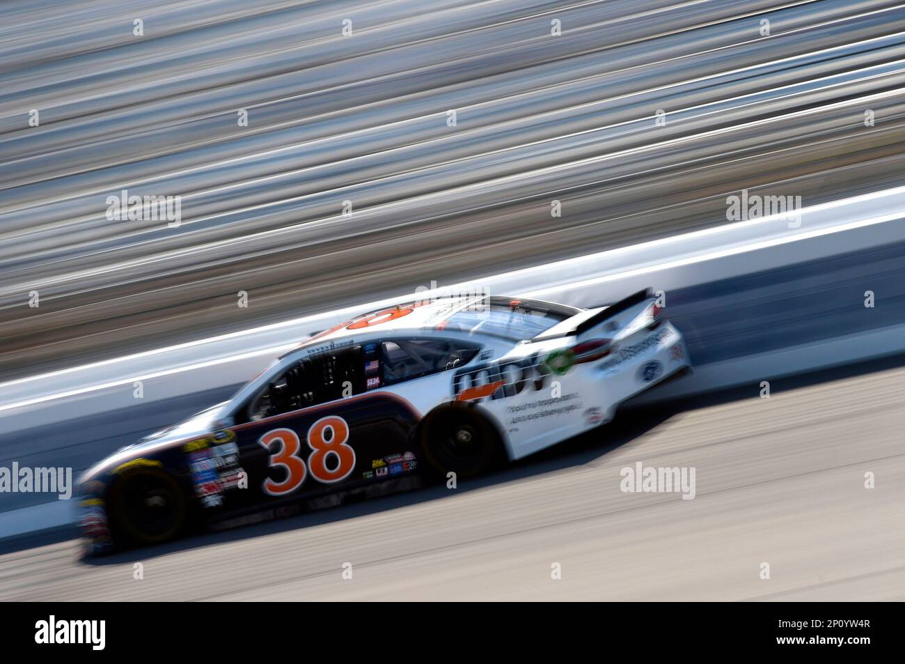 Landon Cassill (38) during practice for the NASCAR Sprint Cup Series ...