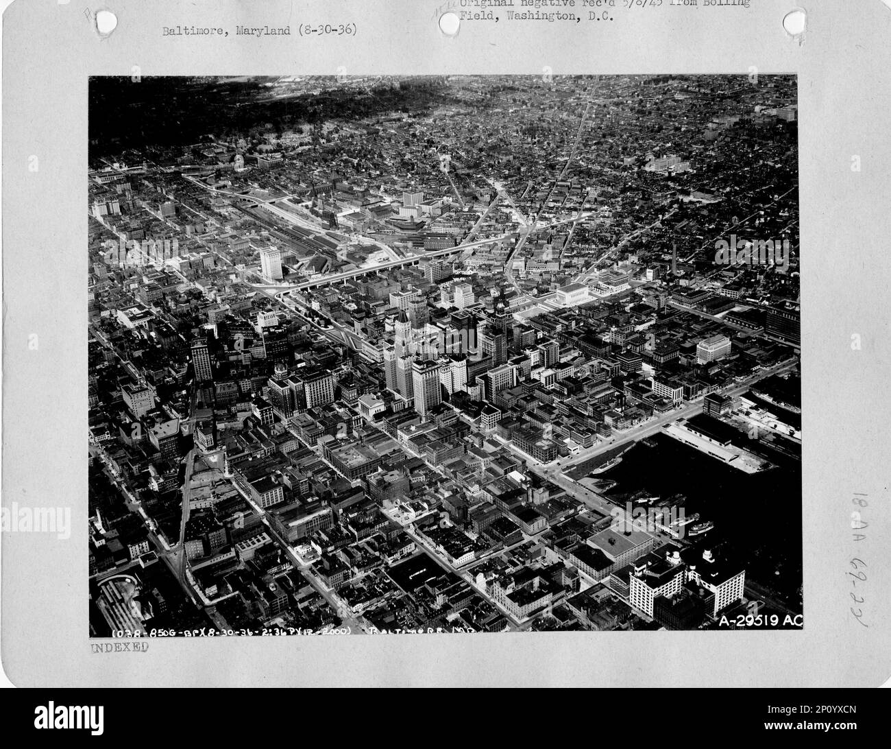 Maryland - Baltimore, Aerial Photograph Stock Photo - Alamy