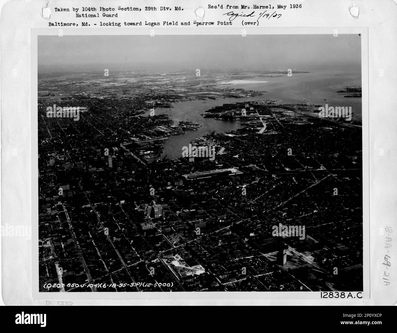 Maryland - Baltimore, Aerial Photograph Stock Photo - Alamy