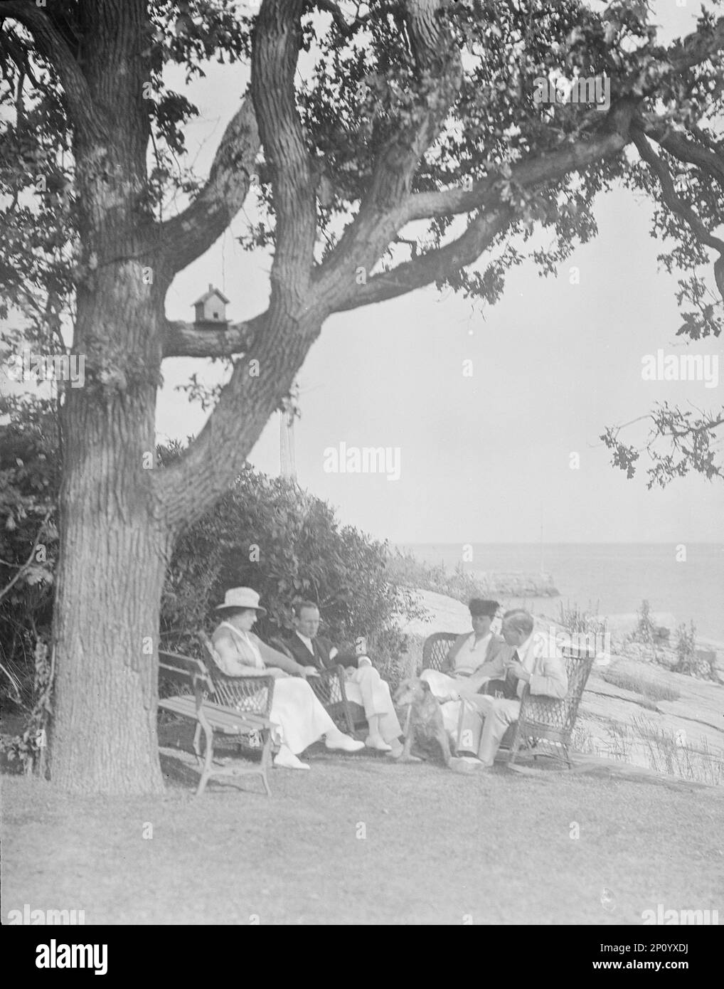 Cosgrave group seated outdoors, 1917 Stock Photo - Alamy