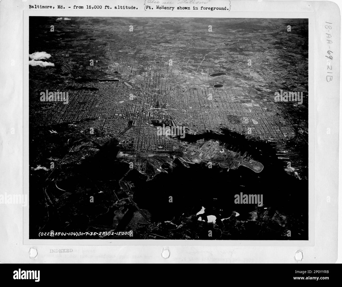 Maryland - Baltimore, Aerial Photograph Stock Photo - Alamy