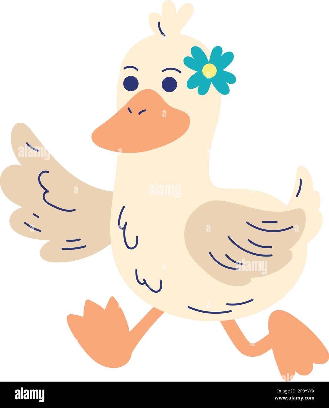 cute duck spring Stock Vector Image & Art - Alamy