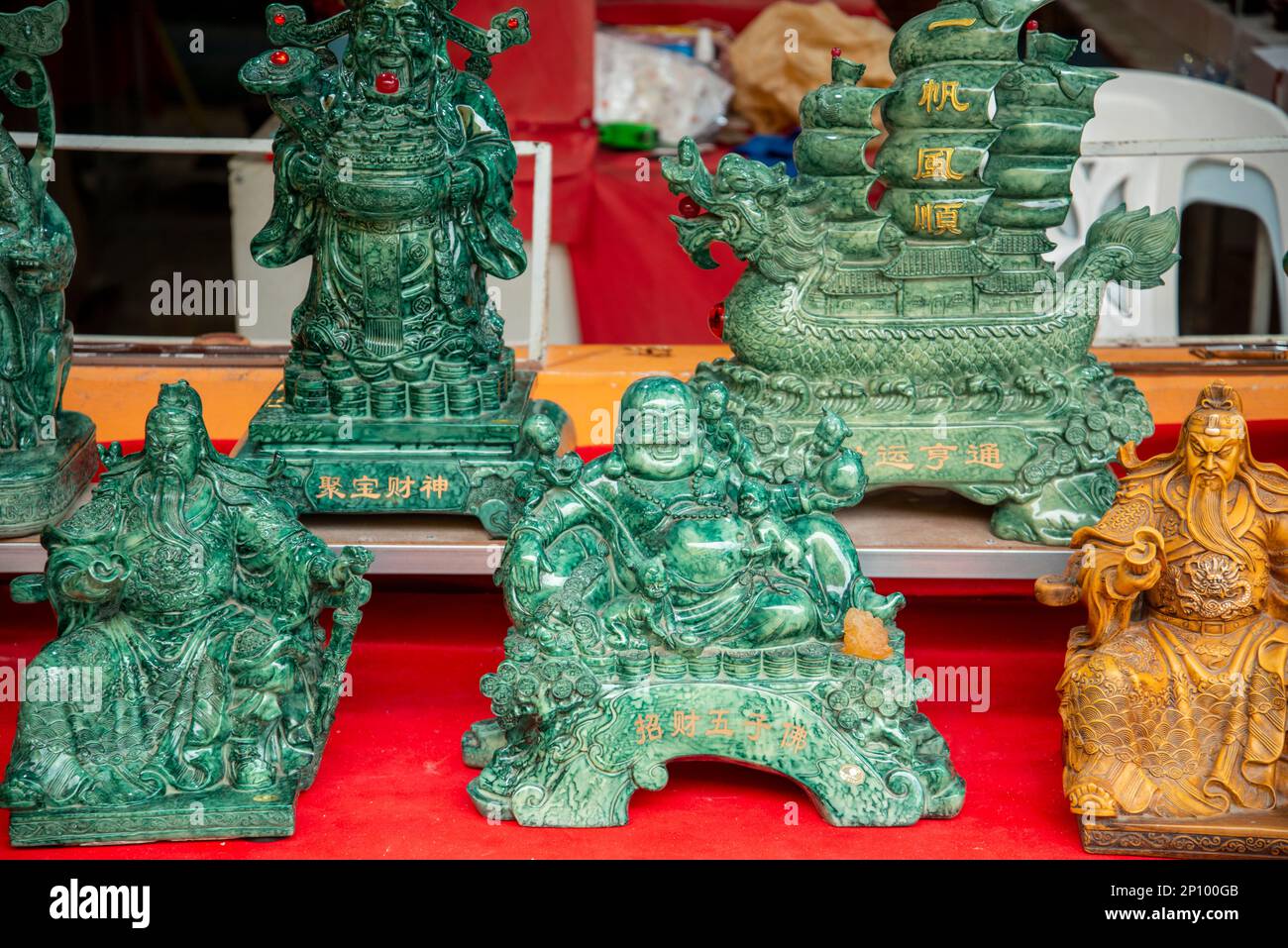 asian Jade stone at the Border Market at the Border of Thailand and ...
