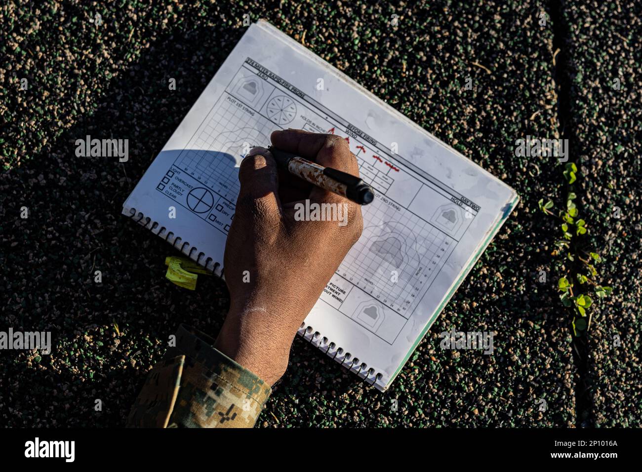 A U.S. Marine Corps recruit with Hotel Company, 2nd Recruit Training ...