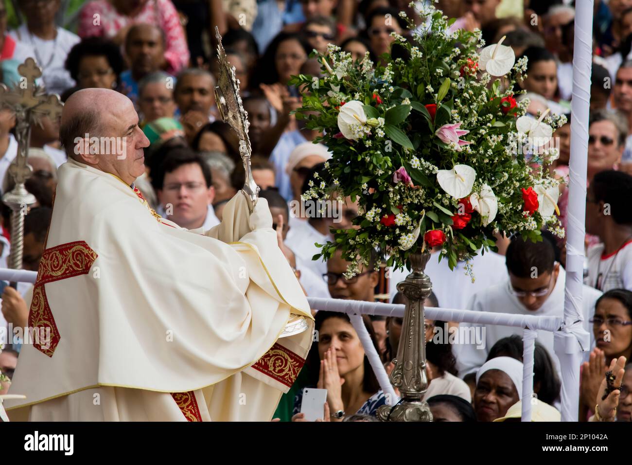 Salvador, Bahia, Brazil - May 26, 2016: Catholic priest celebrating ...