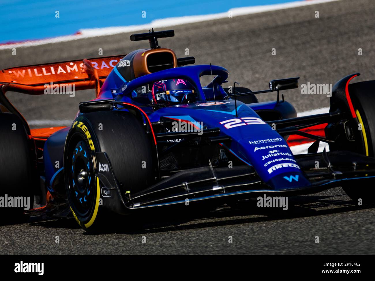 BAHRAIN - Alexander Albon (Williams) during the first free practice ...