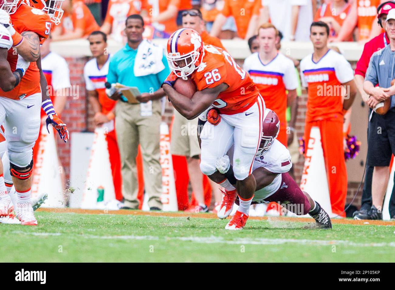 Clemson Tigers running back Adam Choice (26) during the NCAA football ...