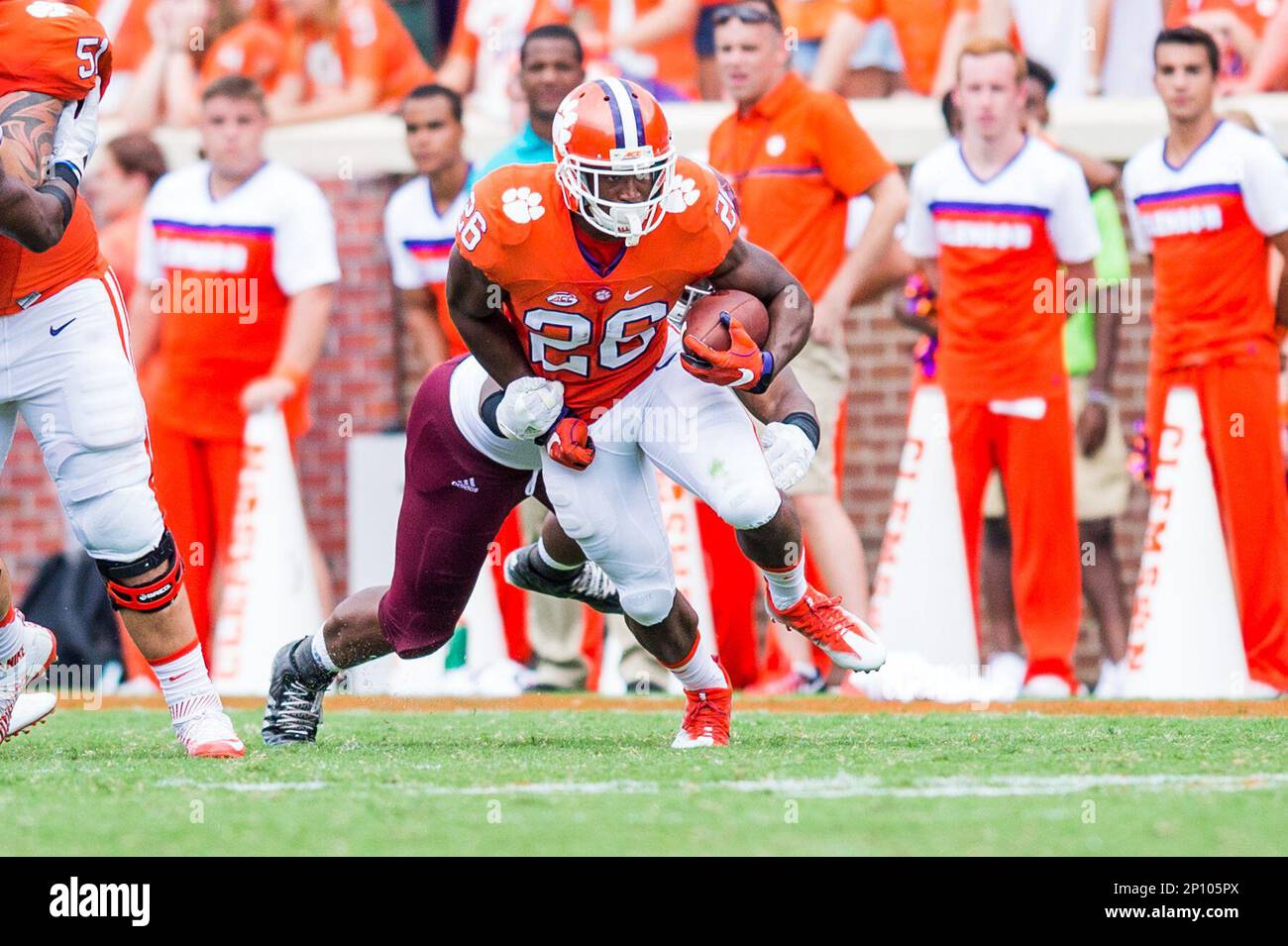 Clemson Tigers running back Adam Choice (26) during the NCAA football ...