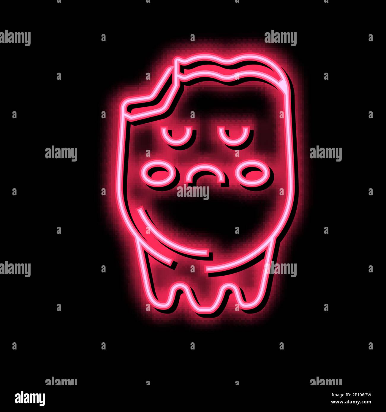 tooth caries neon glow icon illustration Stock Vector Image & Art - Alamy