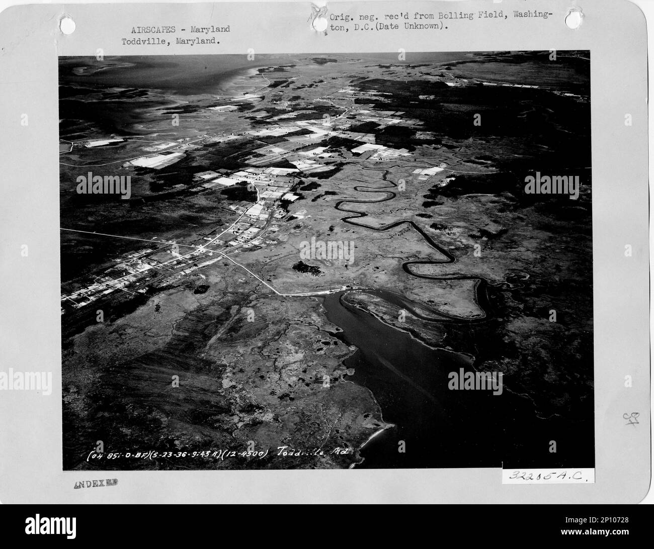 Maryland - St. Jerome Creek through Wicomico River, Aerial Photograph ...