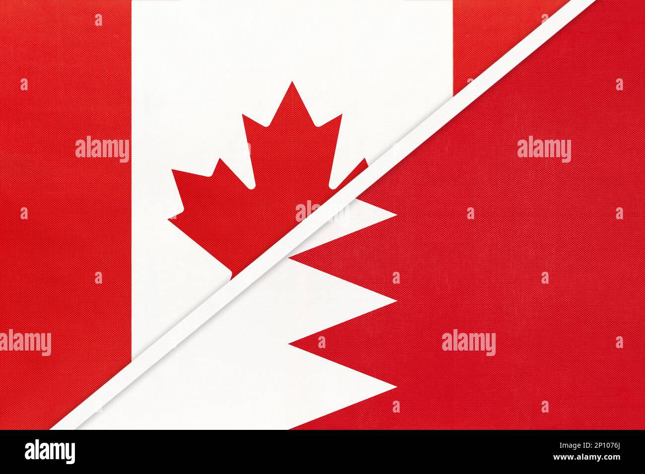 Canada and Bahrain, symbol of country. Canadian vs Bahraini national ...