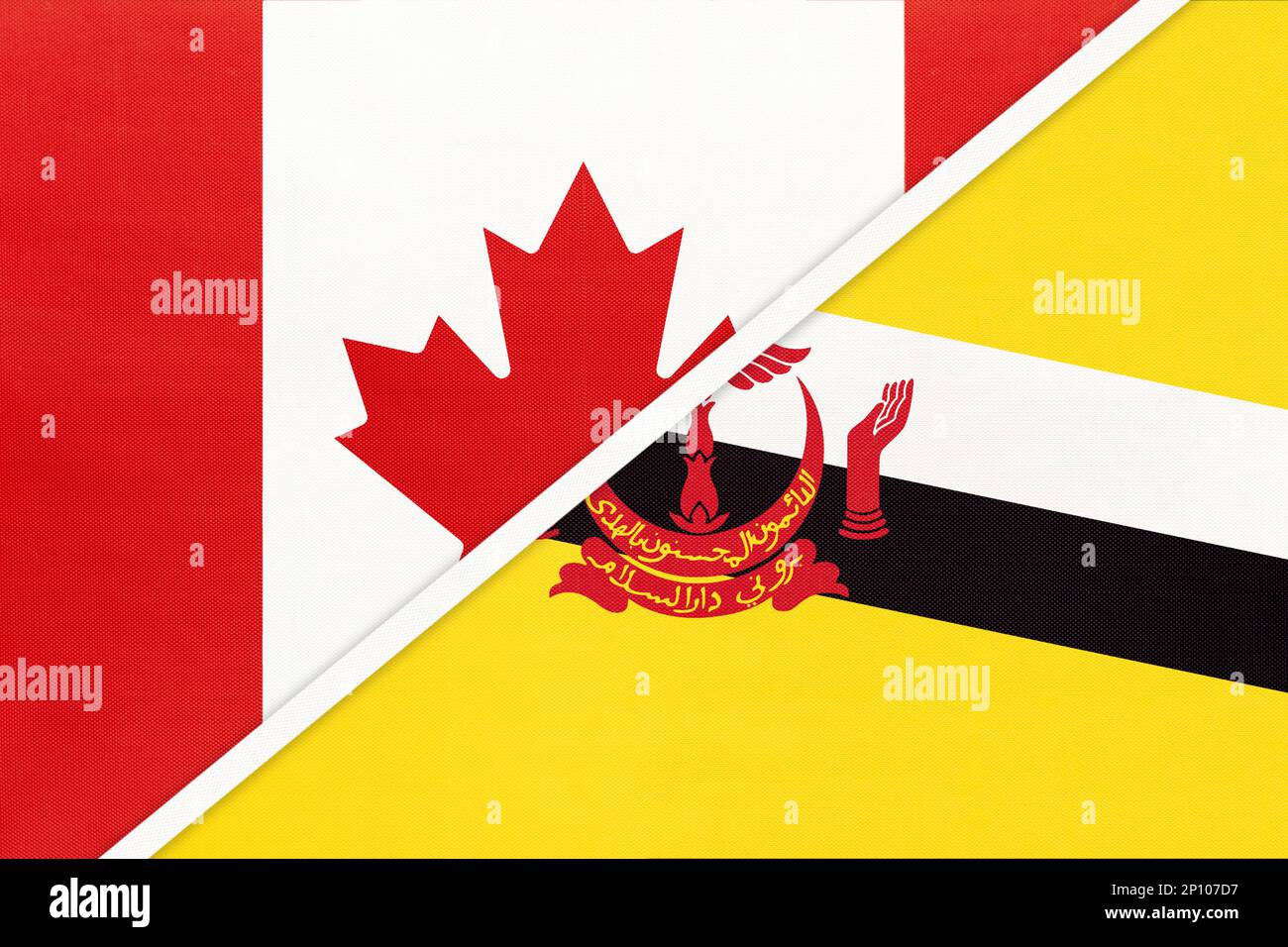 Canada and Brunei, symbol of country. Canadian vs Bruneian national ...