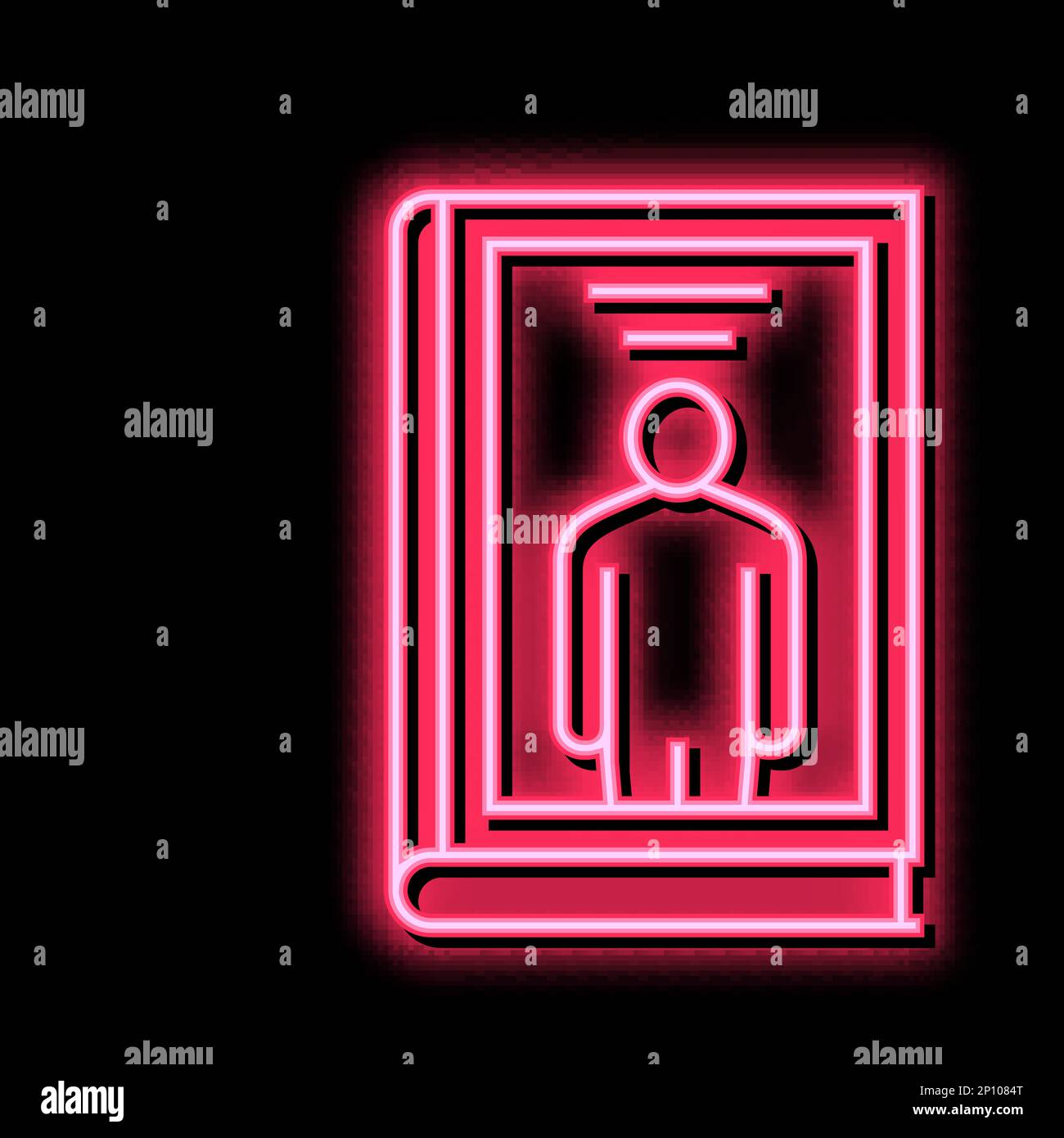 biography genre neon glow icon illustration Stock Vector Image & Art ...