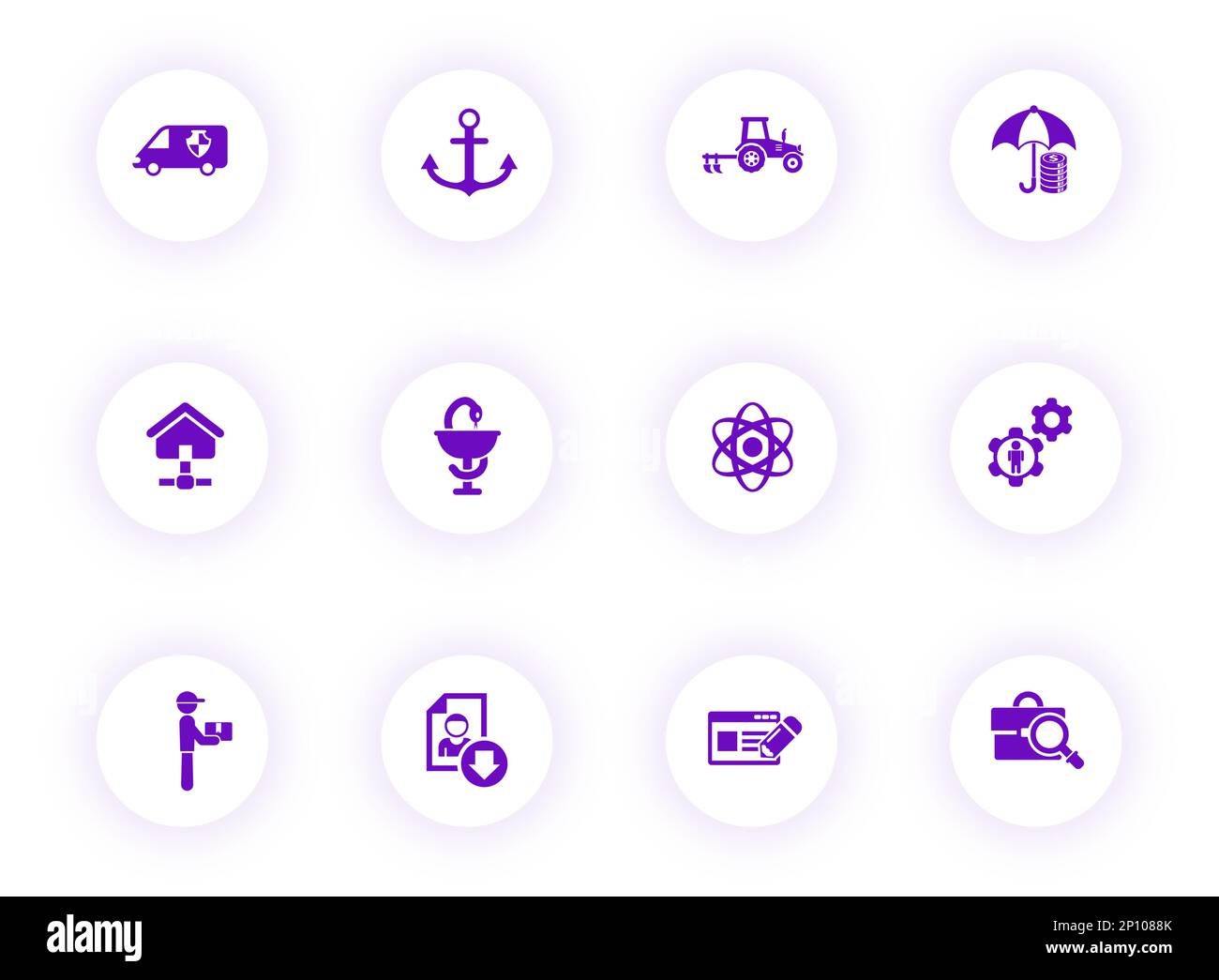 Job logo tractor Cut Out Stock Images & Pictures - Alamy