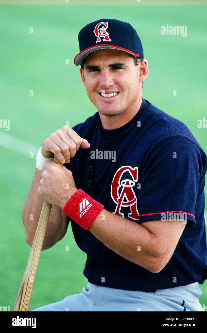 02 Mar. 1994: California Angels outfielder Tim Salmon (15) posses for a ...