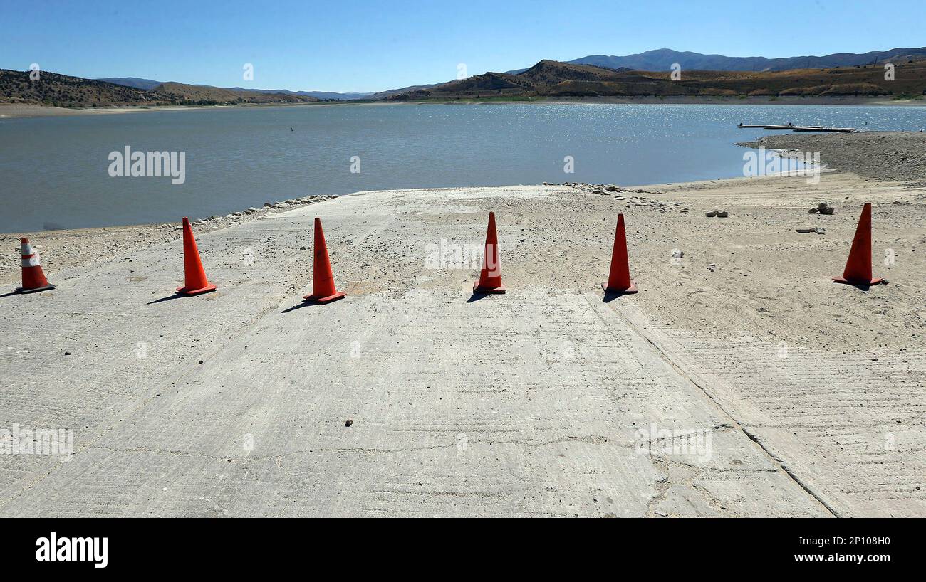 The boat dock is closed due to low water levels at Echo Resort on Echo ...