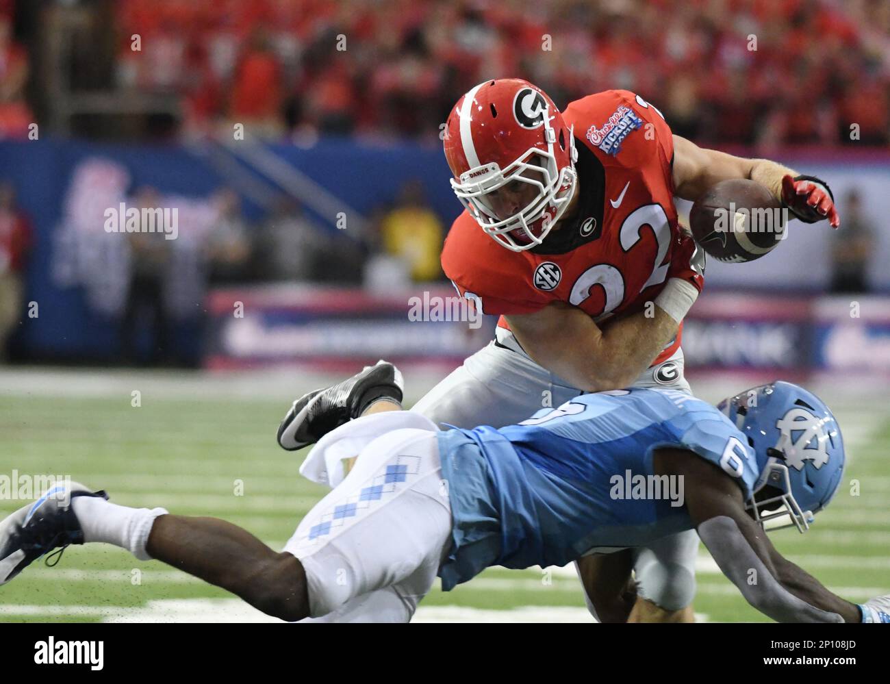 September 3, 2016: Brendan Douglas (22) Georgia Bulldogs running back ...