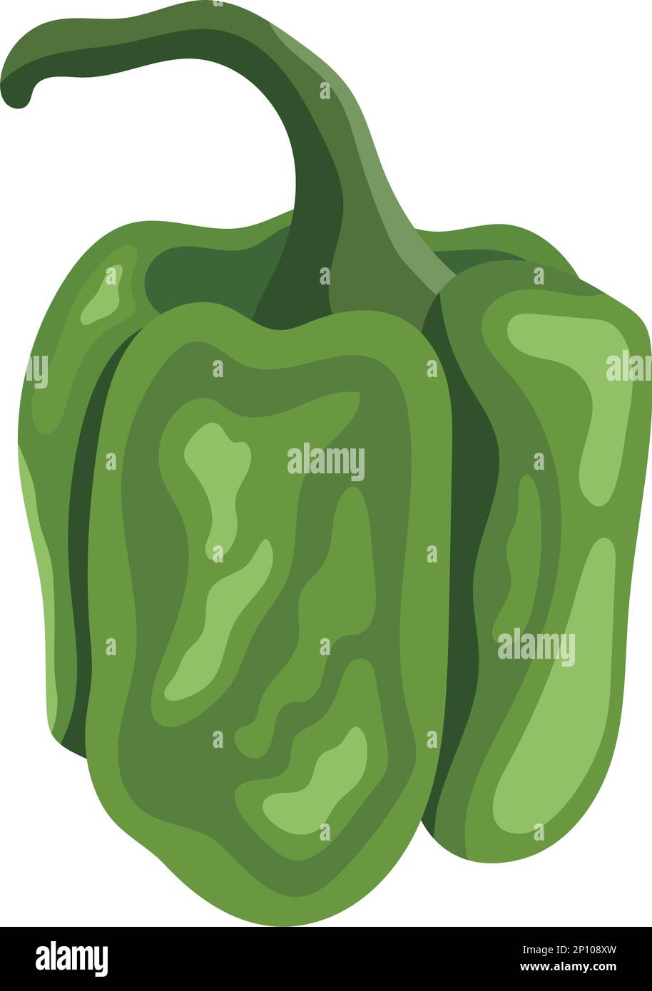 Poblano pepper Stock Vector Images - Alamy