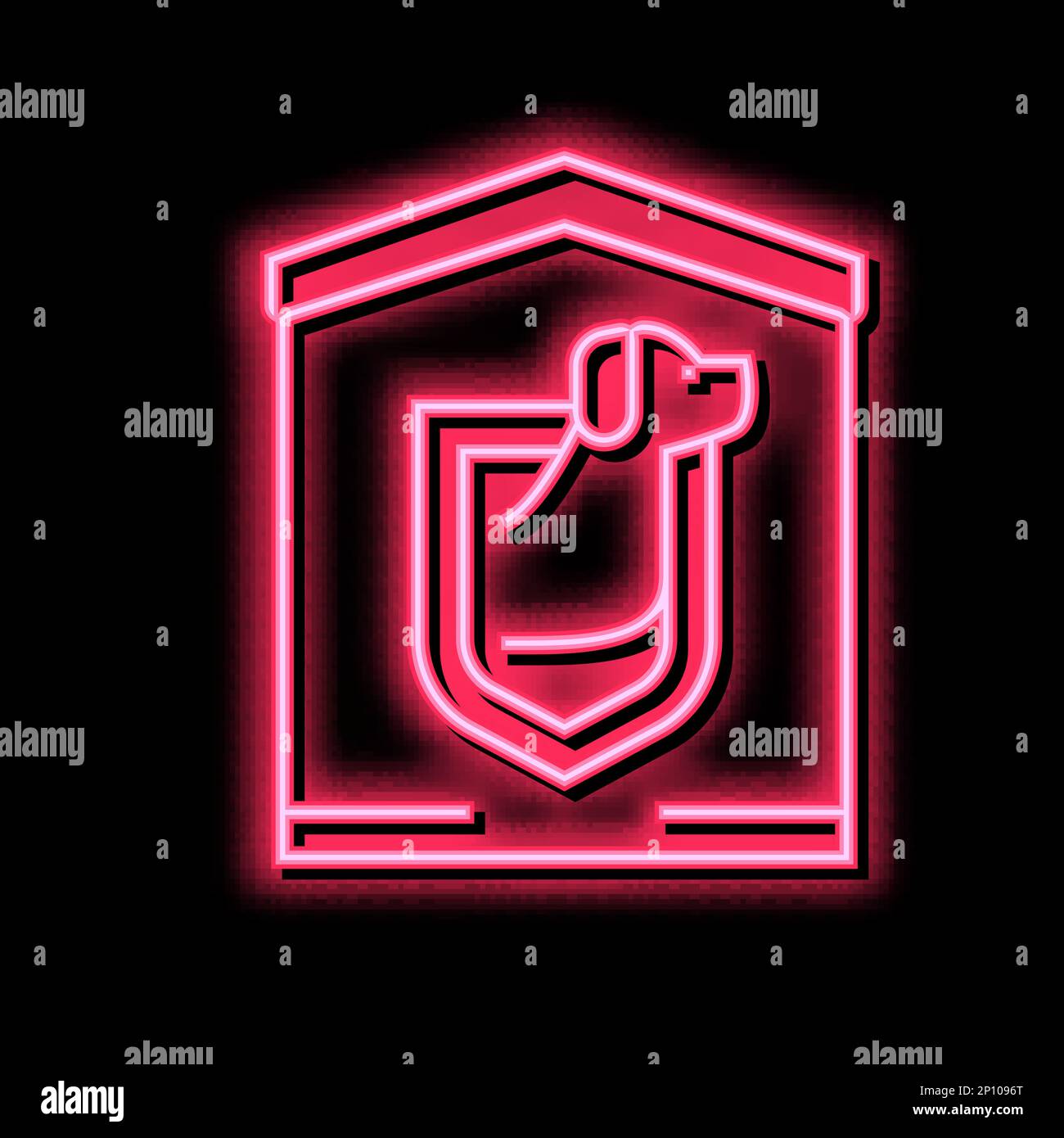 dog guard neon glow icon illustration Stock Vector Image & Art - Alamy