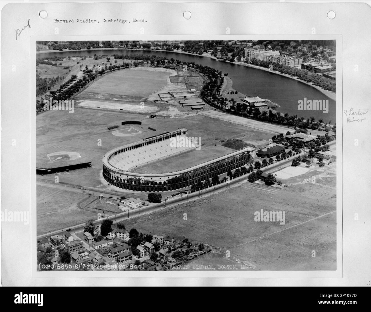 Massachusetts - Harvard Stadium, Aerial Photograph Stock Photo - Alamy