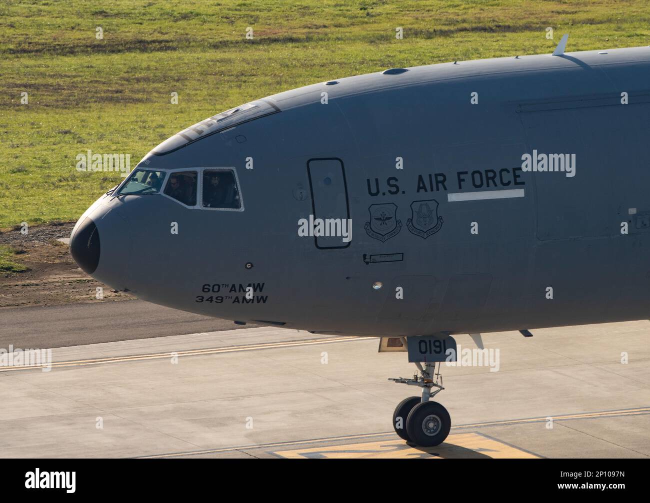 A U.S. KC-10 Extender taxis during an integrated mission sortie ...