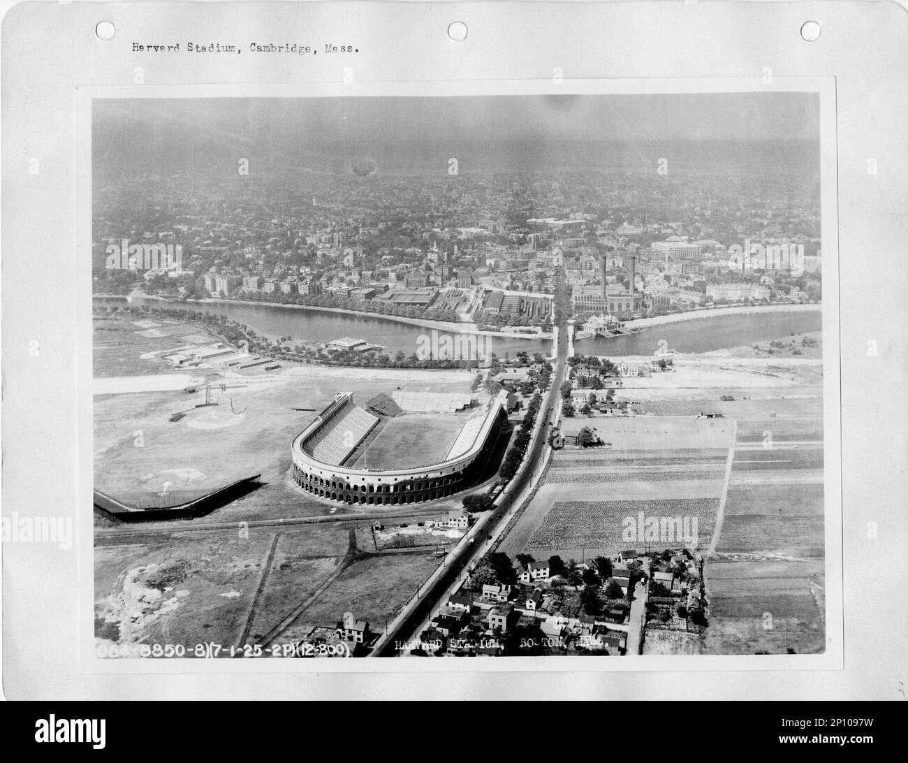 Massachusetts - Harvard Stadium, Aerial Photograph Stock Photo - Alamy