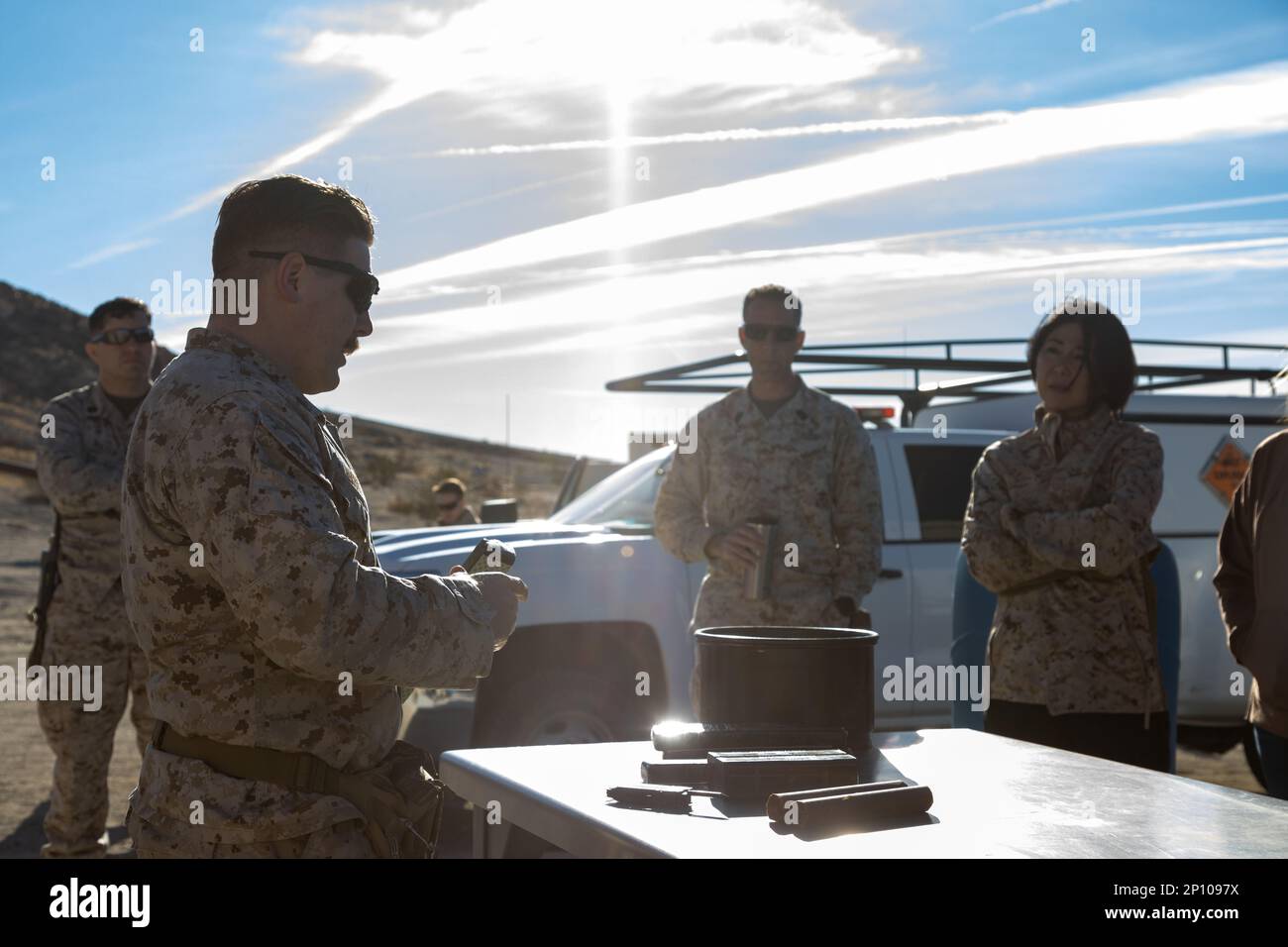 U.S. Marine Corps Sgt. Darrel W. Davis, explosive ordnance disposal ...