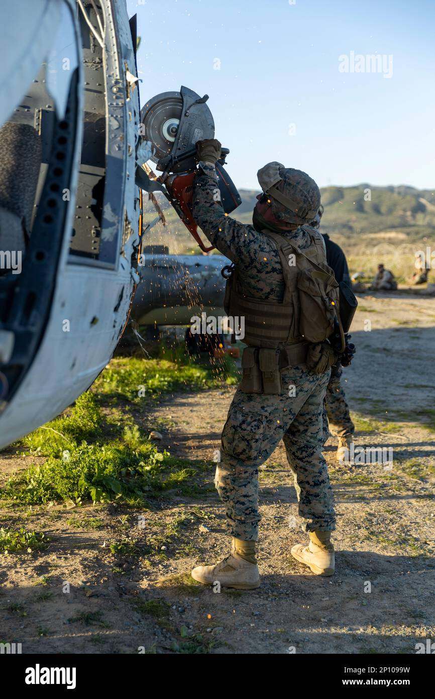 U.S. Marine Corps Sgt. Cody Zetting, a lead firefighter with ...