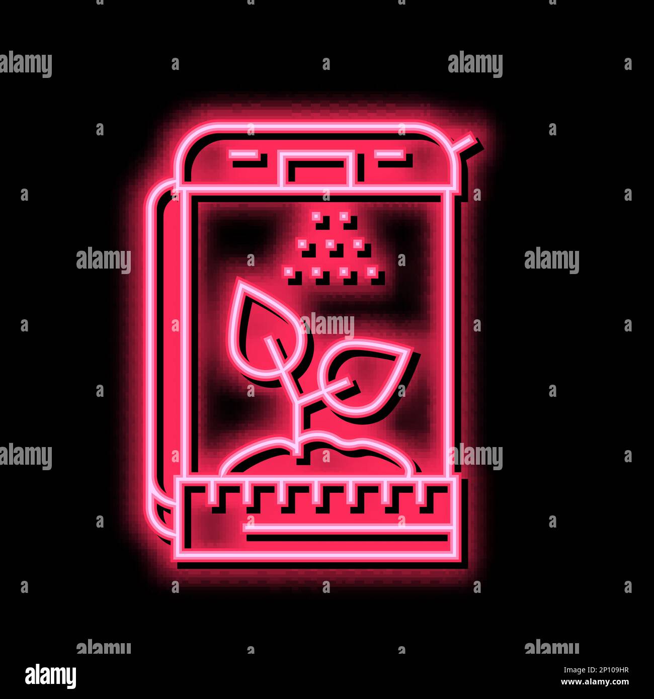 future warehouse neon glow icon illustration Stock Vector Image & Art ...