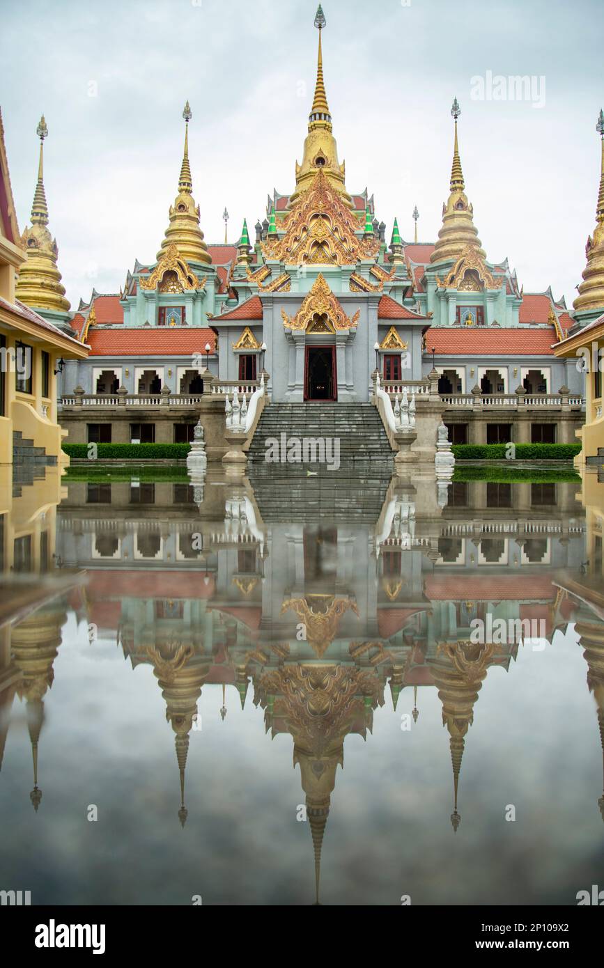 the Wat Phra Mahathat Chedi Phakdee Prakat at the Khao Thong Chai Mountain in the Town of Ban ...