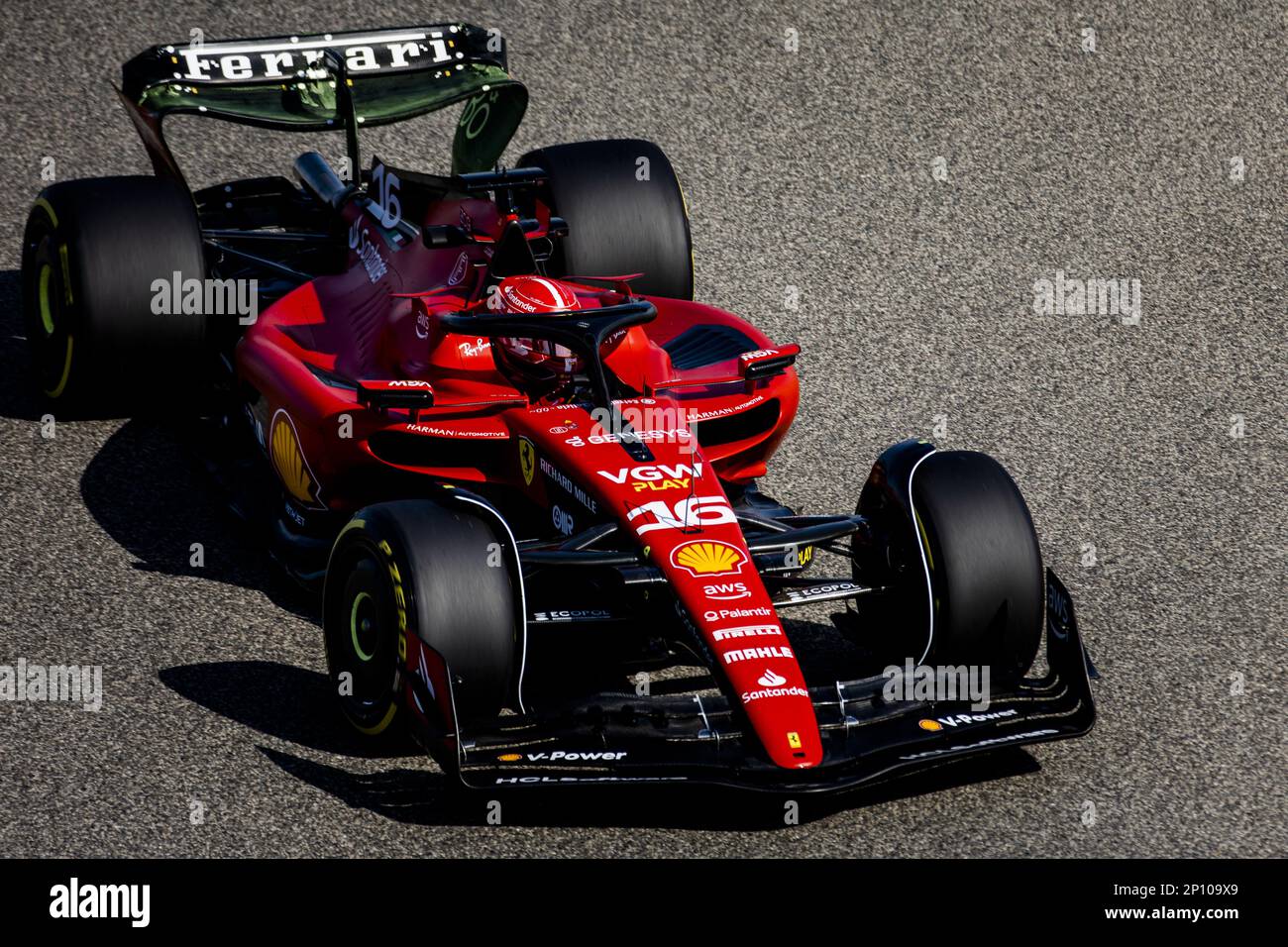 BAHRAIN - Charles Leclerc (Ferrari) during the first free practice ...