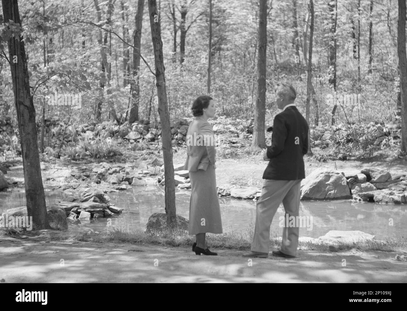 Rothbart, Albert, Mr., group, standing outdoors, between 1920 and 1935 ...