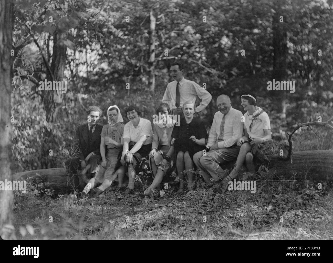 Rothbart, Albert, Mr., group, in the woods, between 1920 and 1935 Stock ...
