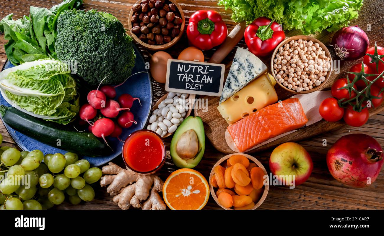 Food products representing the nutritarian diet which may improve ...