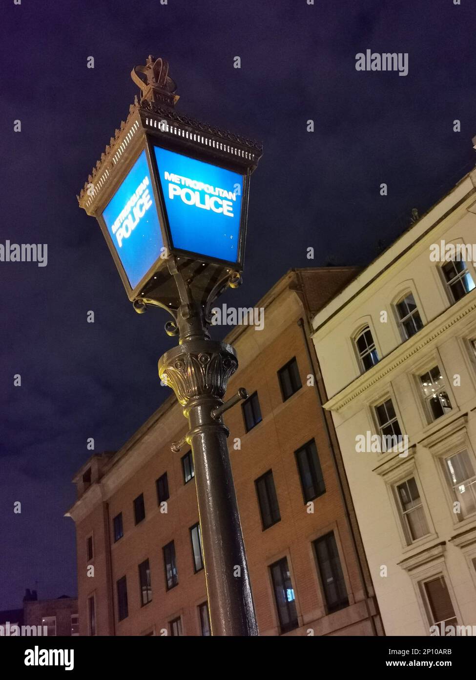 Police station lamp london hi-res stock photography and images - Alamy