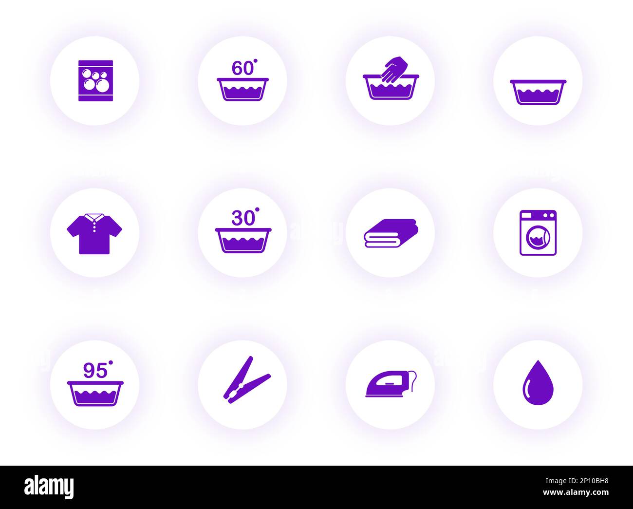 laundry purple color vector icons Stock Vector Image & Art - Alamy