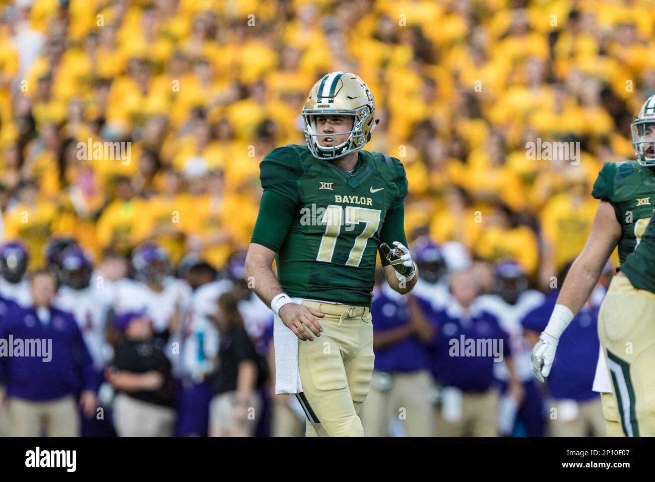 02 SEP 2016: Baylor Bears quarterback Seth Russell (17) looks to the ...
