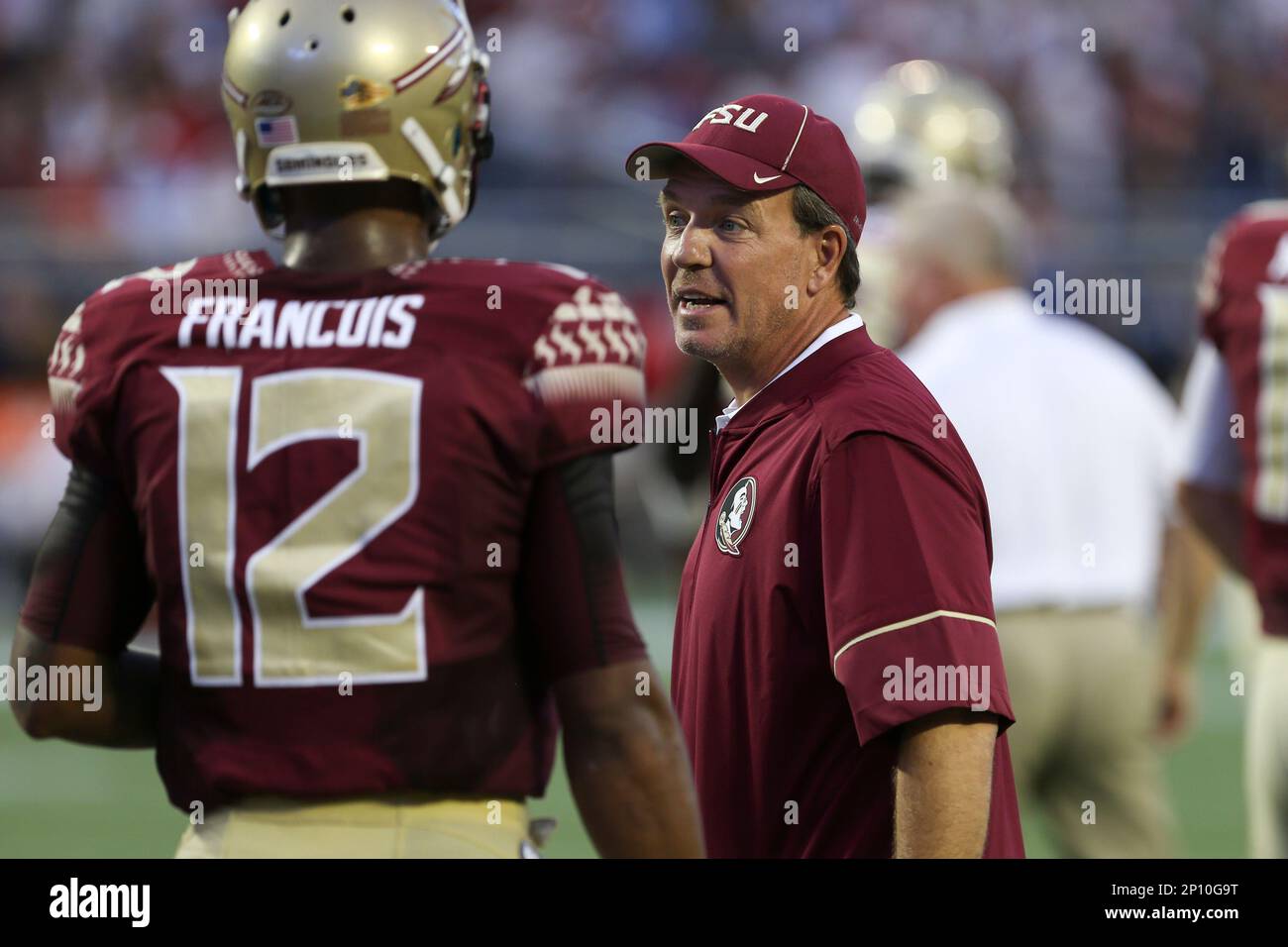 05 September 2016: Florida State Seminoles head coach Jimbo Fisher ...