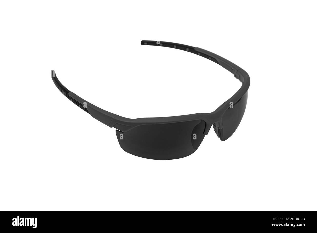 Modern goggles for eye protection. Glasses with plastic frames and ...