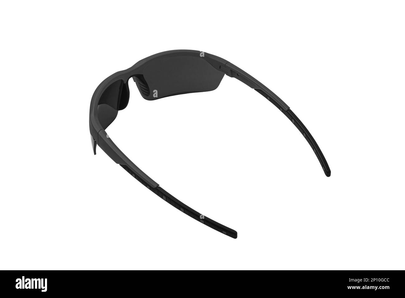 Modern goggles for eye protection. Glasses with plastic frames and ...